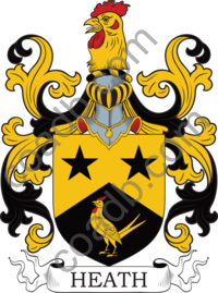 Heath Family Crest, Coat of Arms and Name History