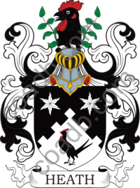 Heath Family Crest, Coat of Arms and Name History