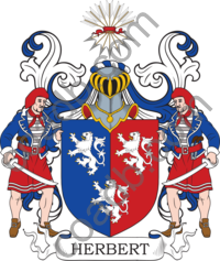 Herbert Family Crest, Coat of Arms and Name History