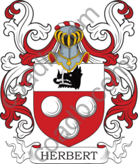 Herbert Family Crest, Coat of Arms and Name History