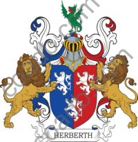 Herbert Family Crest, Coat of Arms and Name History
