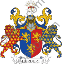 Herbert Family Crest, Coat of Arms and Name History