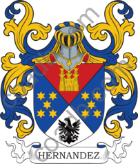 Hernandez Family Crest, Coat of Arms and Name History
