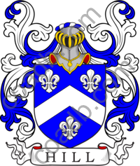 Hill Family Crest, Coat of Arms and Name History