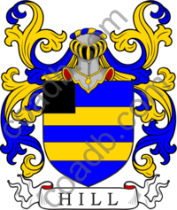 Hill Family Crest, Coat of Arms and Name History