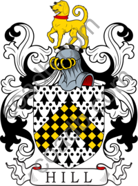 Hill Family Crest, Coat of Arms and Name History