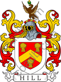 Hill Family Crest, Coat of Arms and Name History