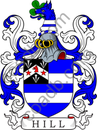 Hill Family Crest, Coat of Arms and Name History