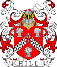 Hill Family Crest, Coat of Arms and Name History