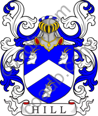 Hill Family Crest, Coat of Arms and Name History