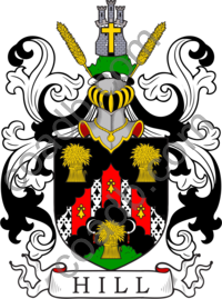 Hill Family Crest, Coat of Arms and Name History