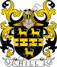 Hill Family Crest, Coat of Arms and Name History