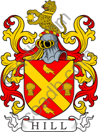 Hill Family Crest, Coat of Arms and Name History
