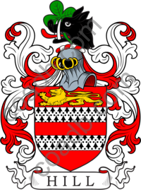 Hill Family Crest, Coat of Arms and Name History