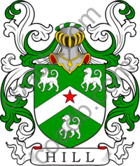 Hill Family Crest, Coat of Arms and Name History