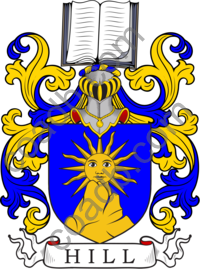 Hill Family Crest, Coat of Arms and Name History