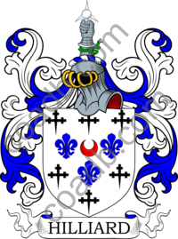 Hilliard Family Crest, Coat of Arms and Name History