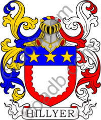Hillyer Family Crest, Coat of Arms and Name History