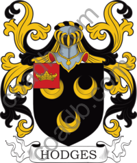 Hodges Family Crest, Coat of Arms and Name History