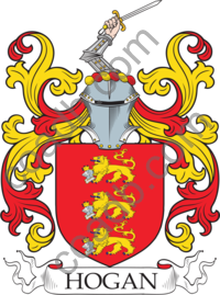 Hogan Family Crest, Coat of Arms and Name History