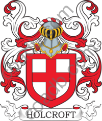 Holcroft Family Crest, Coat of Arms and Name History