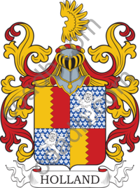 Holland Family Crest, Coat of Arms and Name History