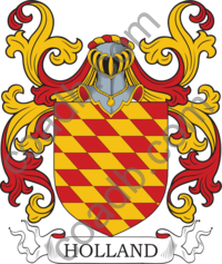 Holland Family Crest, Coat of Arms and Name History