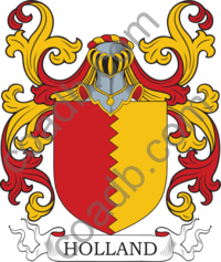 Holland Family Crest, Coat of Arms and Name History