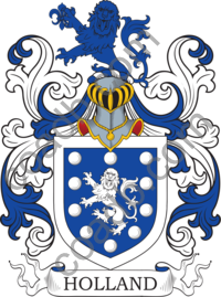 Holland Family Crest, Coat of Arms and Name History