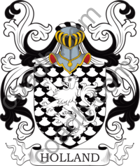 Holland Family Crest, Coat of Arms and Name History