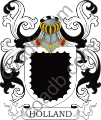 Holland Family Crest, Coat of Arms and Name History