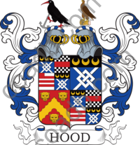 Hood Family Crest, Coat of Arms and Name History