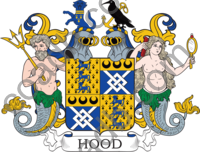 Hood Family Crest, Coat of Arms and Name History