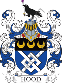 Hood Family Crest, Coat of Arms and Name History