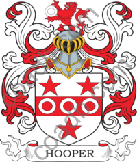 Hooper Family Crest, Coat of Arms and Name History
