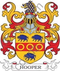 Hooper Family Crest, Coat of Arms and Name History