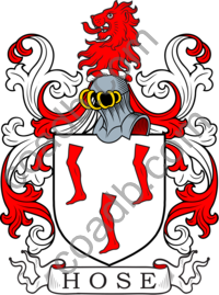 Hose Family Crest, Coat of Arms and Name History