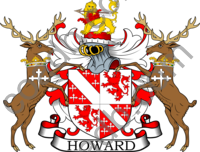 Howard Family Crest, Coat of Arms and Name History