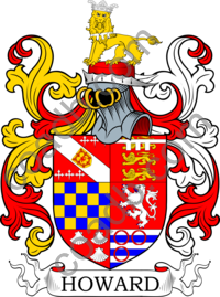 Howard Family Crest, Coat of Arms and Name History
