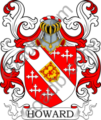 Howard Family Crest, Coat of Arms and Name History