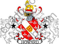 Howard Family Crest, Coat of Arms and Name History