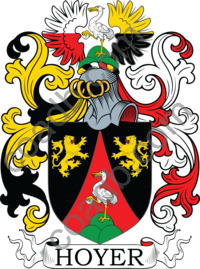 Hoyer Family Crest, Coat of Arms and Name History