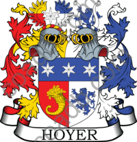 Hoyer Family Crest, Coat of Arms and Name History