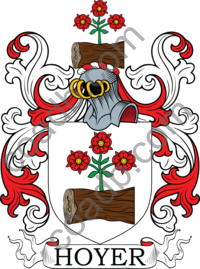 Hoyer Family Crest, Coat of Arms and Name History