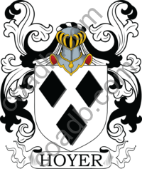 Hoyer Family Crest, Coat of Arms and Name History