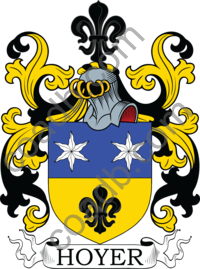 Hoyer Family Crest, Coat of Arms and Name History