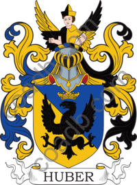 Huber Family Crest, Coat of Arms and Name History