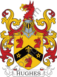 Hughes Family Crest, Coat of Arms and Name History