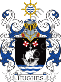 Hughes Family Crest, Coat of Arms and Name History