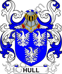 Hull Family Crest, Coat of Arms and Name History